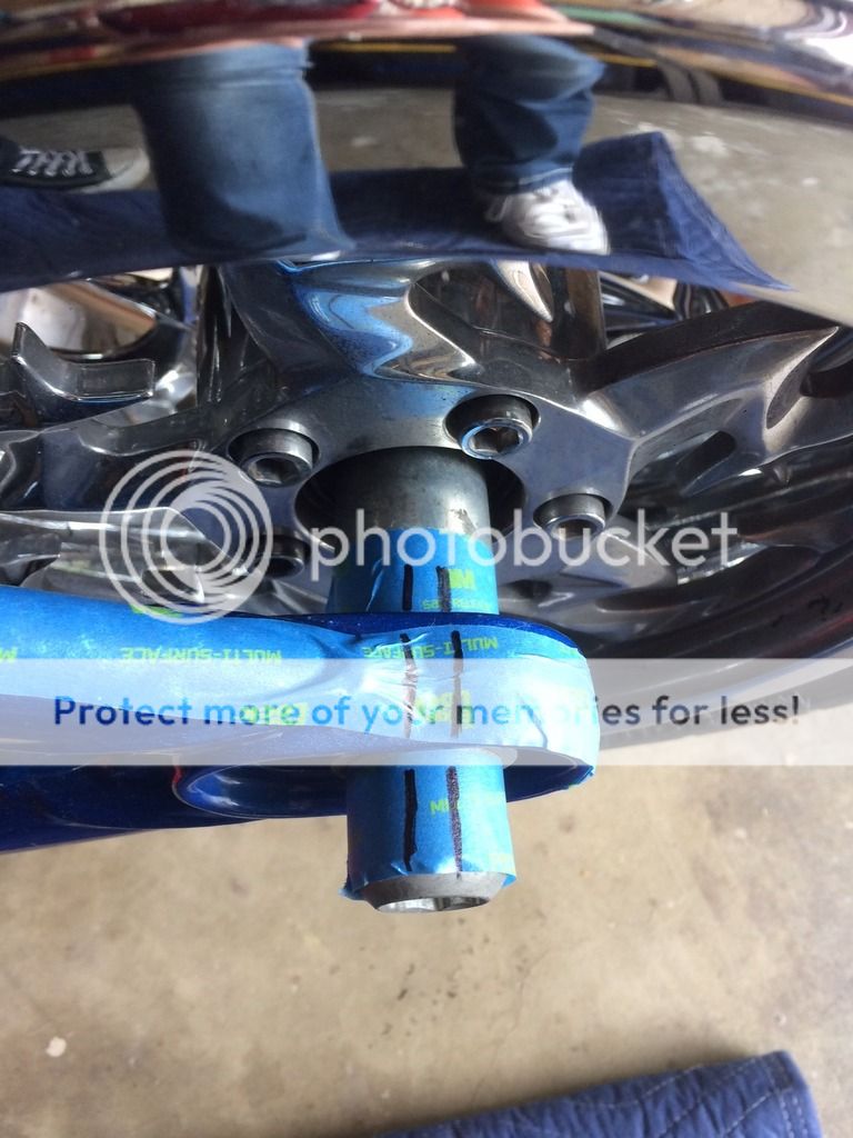 Removing the rear wheel and installing a pulley spacer on my Rocker ...